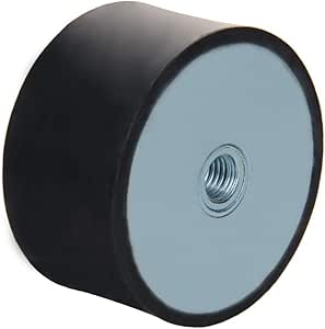 1PCS M12 Rubber Vibration Isolator 75 x 40mm Female Thread Rubber Shock ...