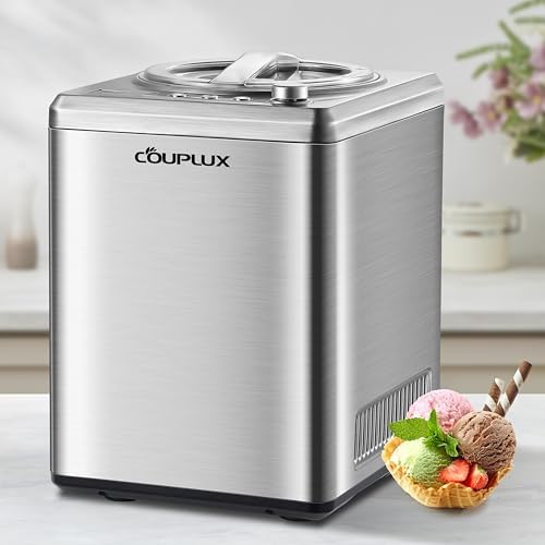 Amazon.com: COUPLUX 2.64 Quart Ice Cream Maker with Built-in Compressor ...