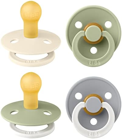 Amazon.com : BIBS Colour Soother 4-Pack | BPA Free Dummy Pacifier ...