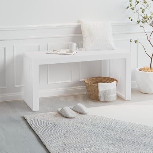 Amazon.com - APRTAT Bamboo Dining Bench, 35 inch Farmhouse Decor Indoor ...