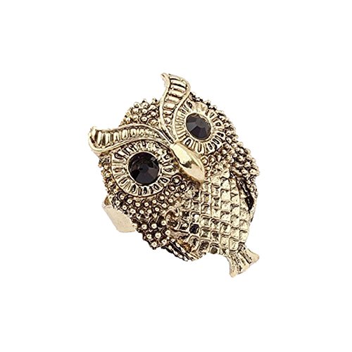 Buy Bold N Elegant Vintage Retro Owl Ring Finely Crafted Finish Oxidzed ...