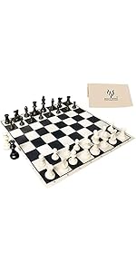 Amazon.com: HOLYKING Compact Chess 15.7'' Chess Board, Easy Carry Cloth ...