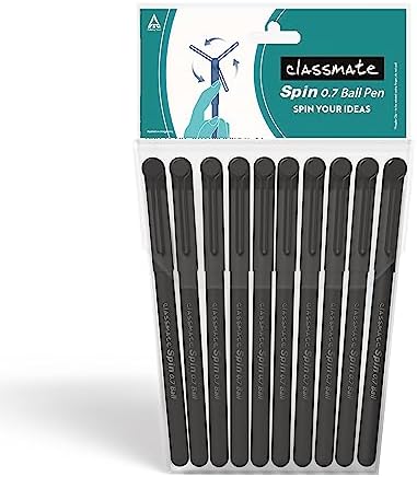 Classmate Loop Ball Pen Pack, 20 Pens, Assorted Colours, Writes 5,000m ...