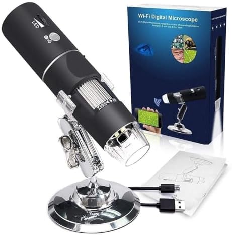 Microware Wireless Digital Microscope 50X-1000X 1080P Handheld Portable ...