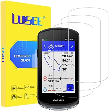 Lusee 3 Pack Screen Protector Compatible with Garmin Edge 1040/1040 ...
