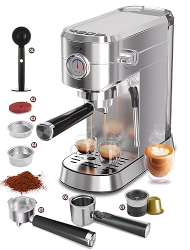 Snapklik.com : Gevi Professional Semi-Automatic Espresso Machine 20 Bar