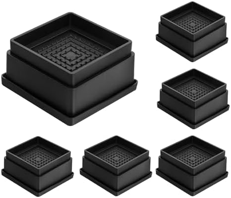 Amazon.com: MUADUTYY Bed Risers 2 Inch Heavy Duty Durable Plastic ...