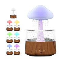 Rain Cloud Humidifier and Oil Diffuser–Water Drip Calming Rain Sounds ...