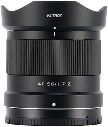 VILTROX 56mm f/1.7 Z Lens for Nikon Z Mount, 56mm F1.7 Autofocus Large ...