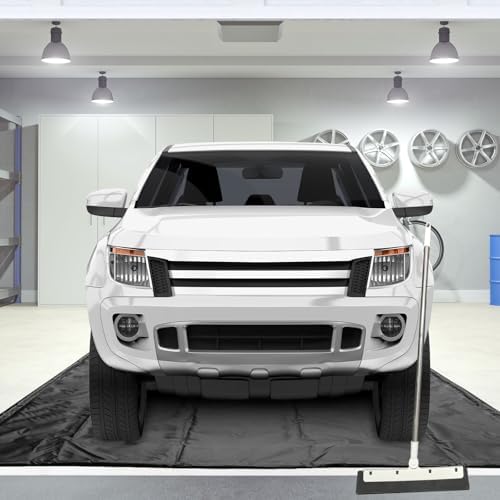 Garage Floor Mat (7'9" x 18') - Heavy Duty Waterproof Containment Mat ...