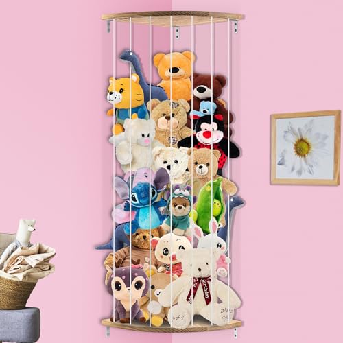 HavenHub Stuffed Animal Jail Storage Plush Toy Organizer Kid Shelves ...