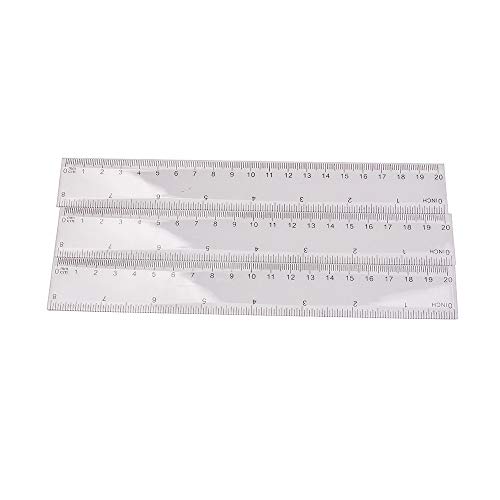 Chris.W 20 Pack Clear Plastic Ruler 8 Inch Straight Ruler - Want It All
