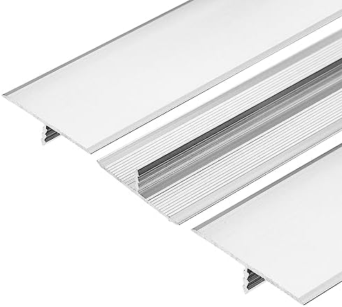 uxcell 3pcs Aluminum T Molding Floor Transition Strip, 35.4inch Door ...