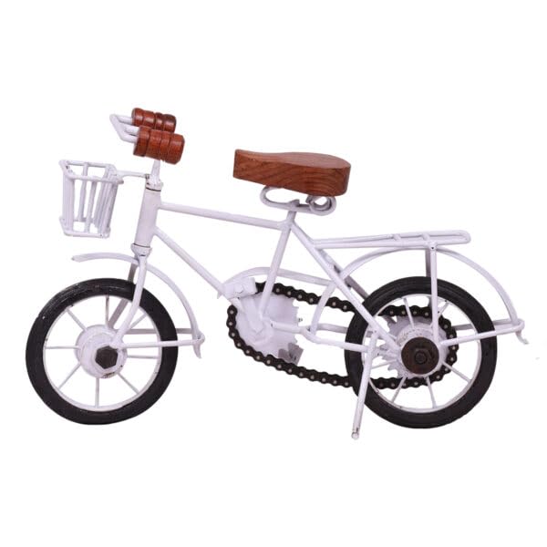 LavaKart Handcrafted Wooden Miniature Metal Cycle Bicycle Showpiece ...