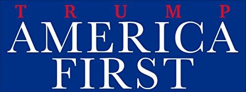 Amazon.com: Trump America First Bumper Sticker (pro American Patriotic ...