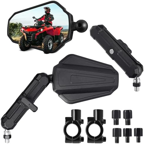 Amazon.com: Amazicha Adventure Motorcycle Mirrors, Adjustable ATV ...