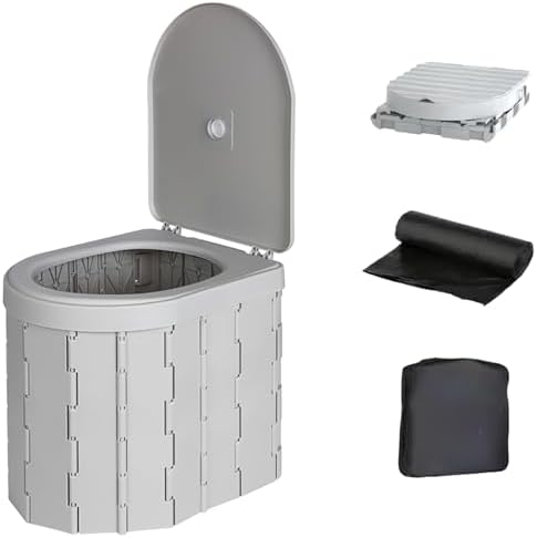 Amazon.com: Sckee XXL Portable Toilet for Adults,16'' Tall Camping ...