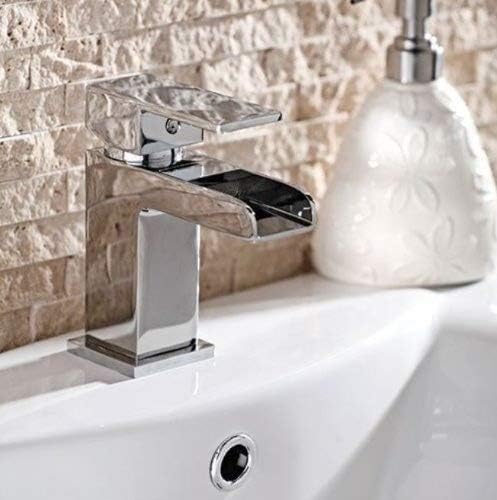 Waterfall Basin Mixer Chrome Square – BigaMart