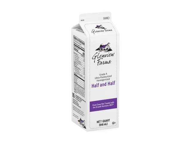 Amazon.com: Glenview Farms Half n' Half, 1 Quart Carton : Grocery ...