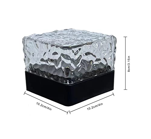 Maxxtek Solar Post Lights, Solar Ice Cube Outdoor Lighting for Pathway ...