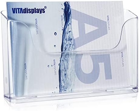 VITAdisplays DIN A5 table brochure stand as flyer stand in landscape ...