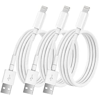 Amazon.com: iPhone Charger Cable 10ft Long,3Pack MFi Certified Apple ...