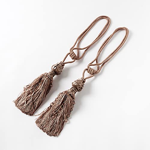 Wyndon Embrasses de rideaux – Attaches de rideaux en corde épaisse pour ...