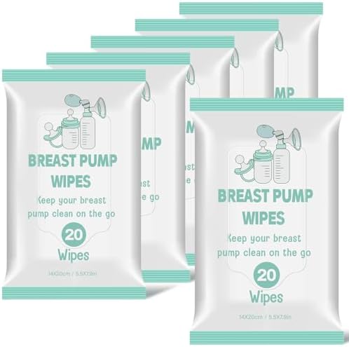 Amazon.com : Threlaco 6 Pack 120 Count Breast Pump Wipes Quick Clean ...