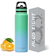 Amazon.com: pluseight Sports Water Bottle, Insulated Water Bottle With ...