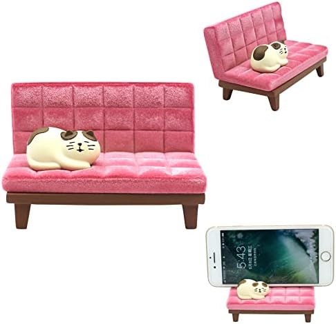 Amazon.com: Cute Cat Animal Cell Phone Stand for Desk Sofa Miniature ...