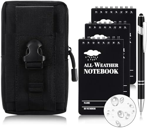 Amazon.com : VEPKOIT Army Tactical Notebook Cover, 3x5 Notepad Cover ...