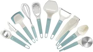 Amazon.com: 10 Pc Kitchen Gadget Set Stainless Steel Utensils with ...
