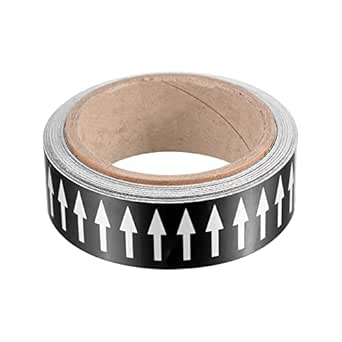 PATIKIL Flow Arrow Tape, Polyethylene Pipe Marking Sticker with ...