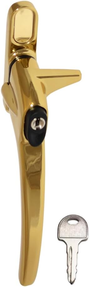 FixRello Cockspur Gold Window Handle Locking Window Lock Catch for UPVC ...