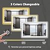 Amazon.com: Megatex 60x36 Lighted Mirrors for Bathroom Wall, Modern ...