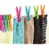 XCZYN 27 Pcs Colorful Plastic Clothespins Laundry Pins Windproof ...