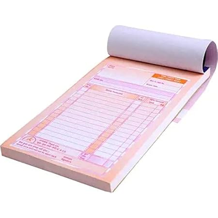 LRS Bill Book, Cash Memo Note Book, 8.5 inch Long & 5.25 inch Wide, A5 ...