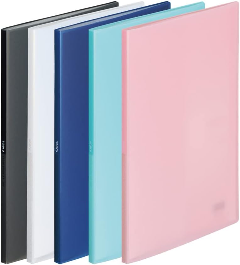 Amazon.co.jp: リヒトラブ soeru クリヤーブック A4 20ポケット 5色 Aセット N8101_A : 文房具・オフィス用品