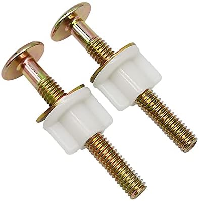 2 Pack Universal White Plastic Toilet Seat Screws Replacement, Toilet ...