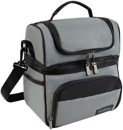 Amazon.com: apollo walker Dual Compartment Lunch Bag Leakproof ...