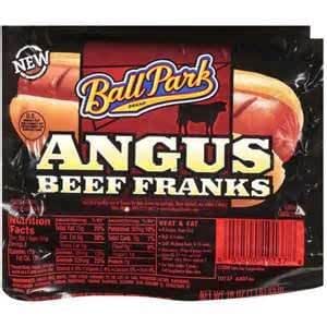 Amazon.com: BALL PARK FRANKS HOT DOGS ANGUS BEEF 14 OZ PACK DE 3 ...