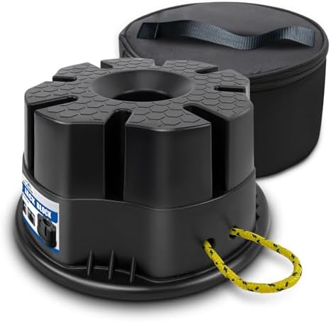 ROBLOCK 6''H Trailer Jack Block with Bag, RV Camper Stabilizer Blocks ...