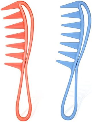 Amazon.com : 2Pcs Wide Tooth Comb, Large Tooth Combs Wide Tooth Curl ...