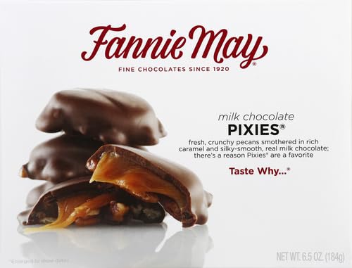 Amazon.com : Fannie May Pixies Chocolate Candy (6.5 Oz. Box) : Candy ...