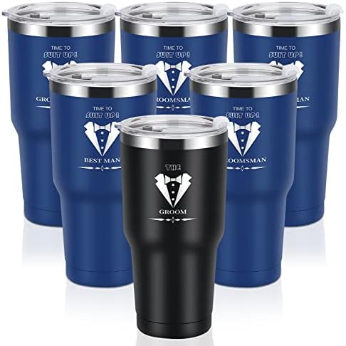 Amazon.com | BachpartyGifts Groomsmen Gifts Set of 8, Bachelor Party ...