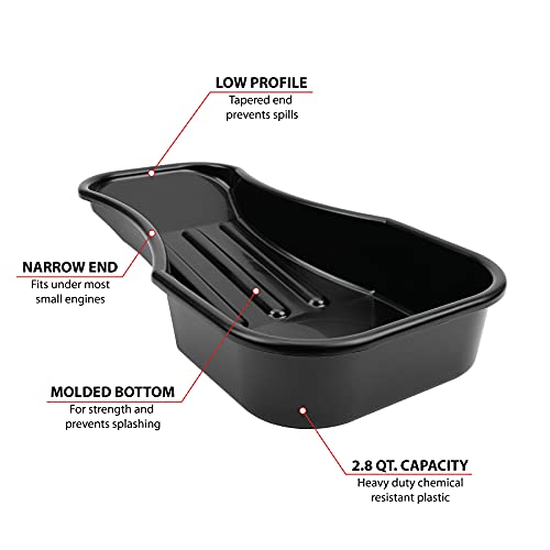 Snapklik.com : Performance Tool W4073 Heavy Duty 2.8 Quart Oil Drain Pan