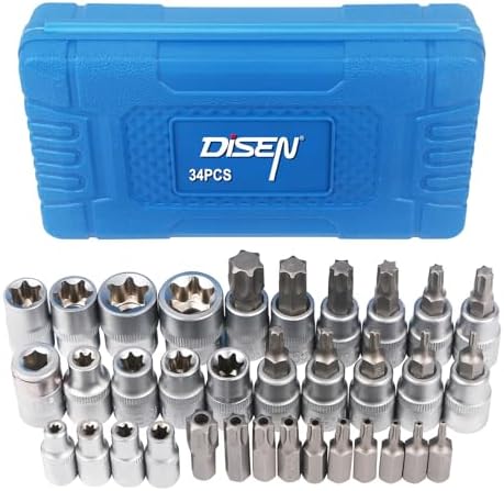 Drive Male Female Torx Star Bit Socket E-Socket Set Handheld Tool - 34 ...