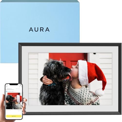 Aura Carver Mat WiFi Digital Picture Frame, 10.1”, Add Photos with Aura ...
