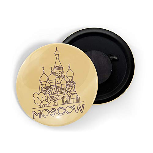 Buy dhcrafts Fridge Magnet Pink Color Moscow Glossy Finish Design Pack ...