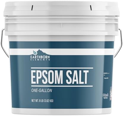 Amazon.com: Earthborn Elements Epsom Salt (1 Gallon), Resealable Bucket, Magnesium Sulfate ...